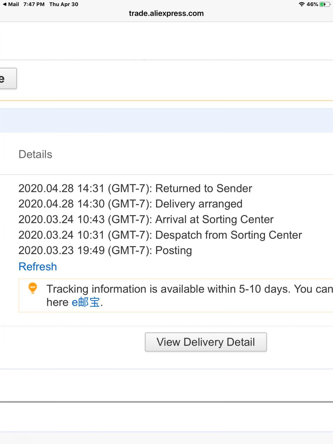 ¿Cómo hacerle seguimiento a los pedidos de AliExpress?