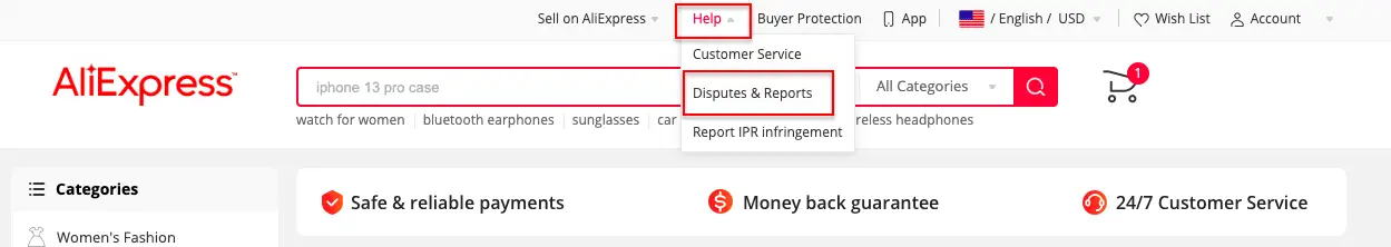 How to open and win an AliExpress dispute?