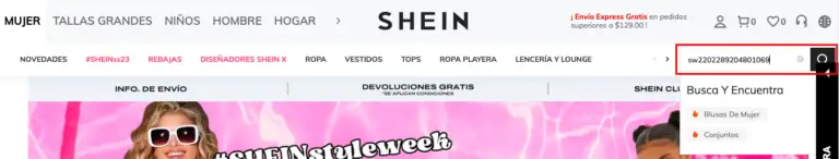 ¿Cómo buscar por código en Shein en 2024? (RESUELTO)