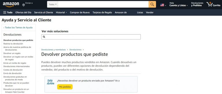 Cómo hacer una devolución en Amazon