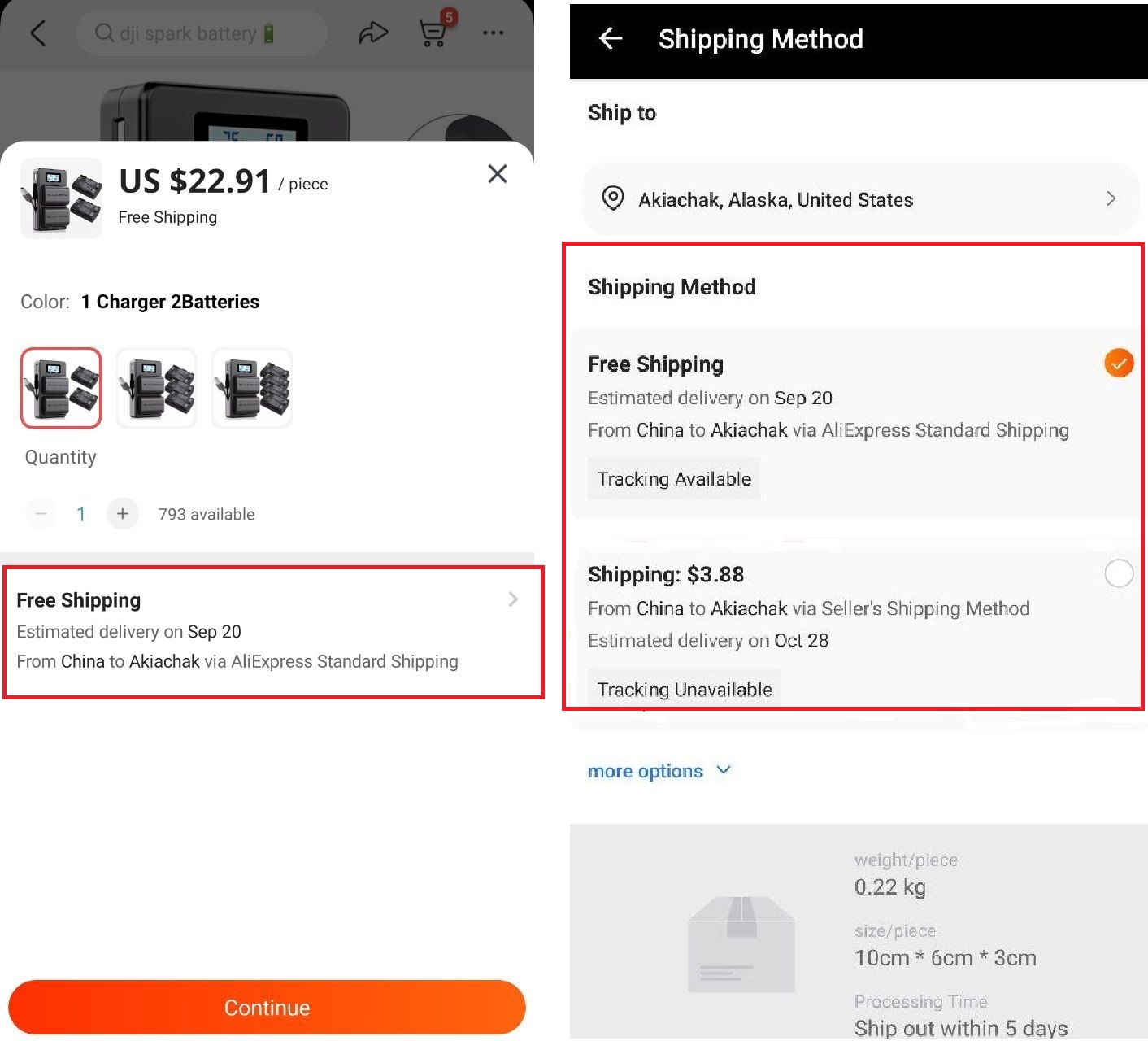 How does AliExpress Seller's Shipping Method work?